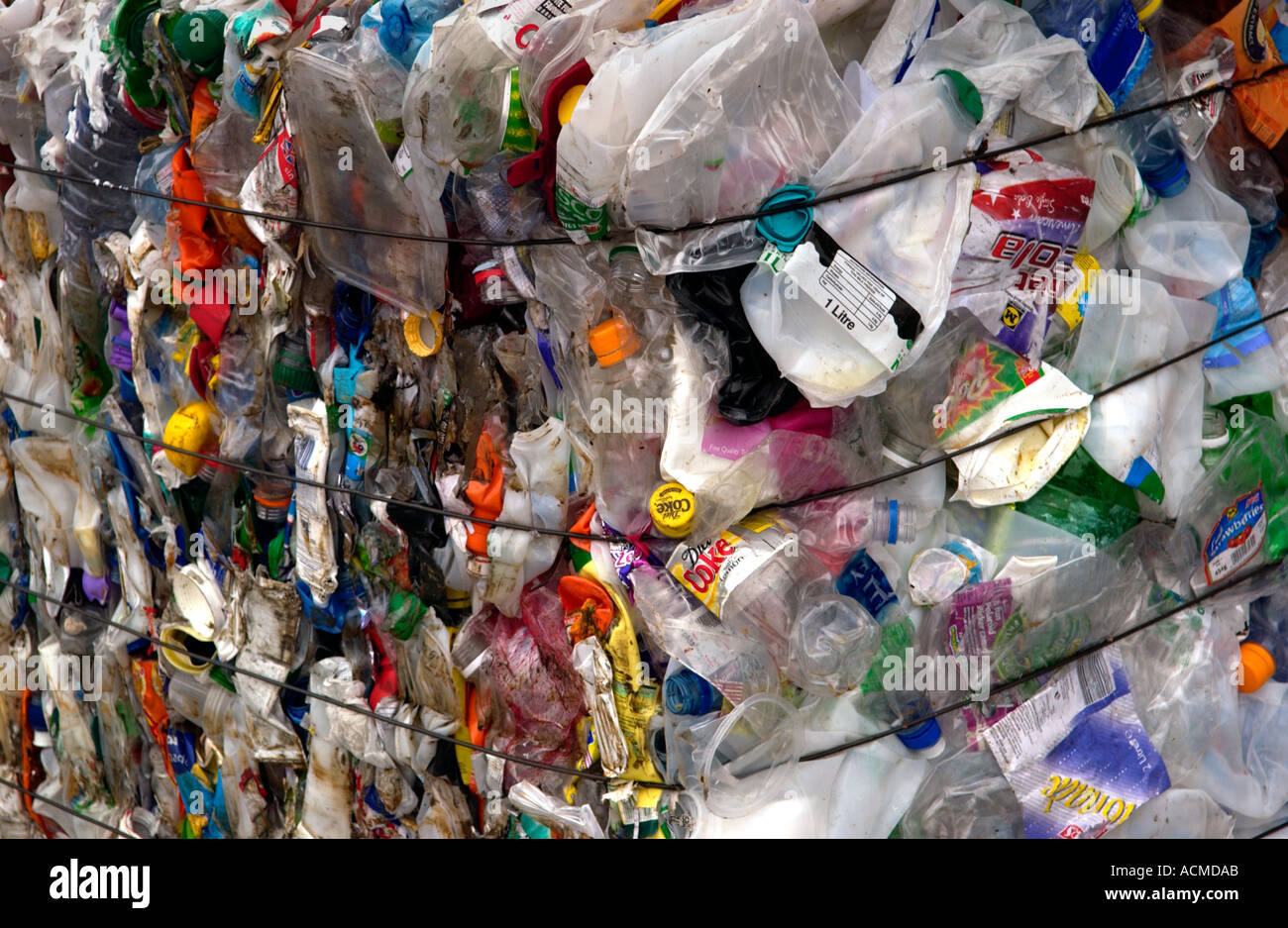 Plastic items collected and baled by Wastesavers community recycling ...