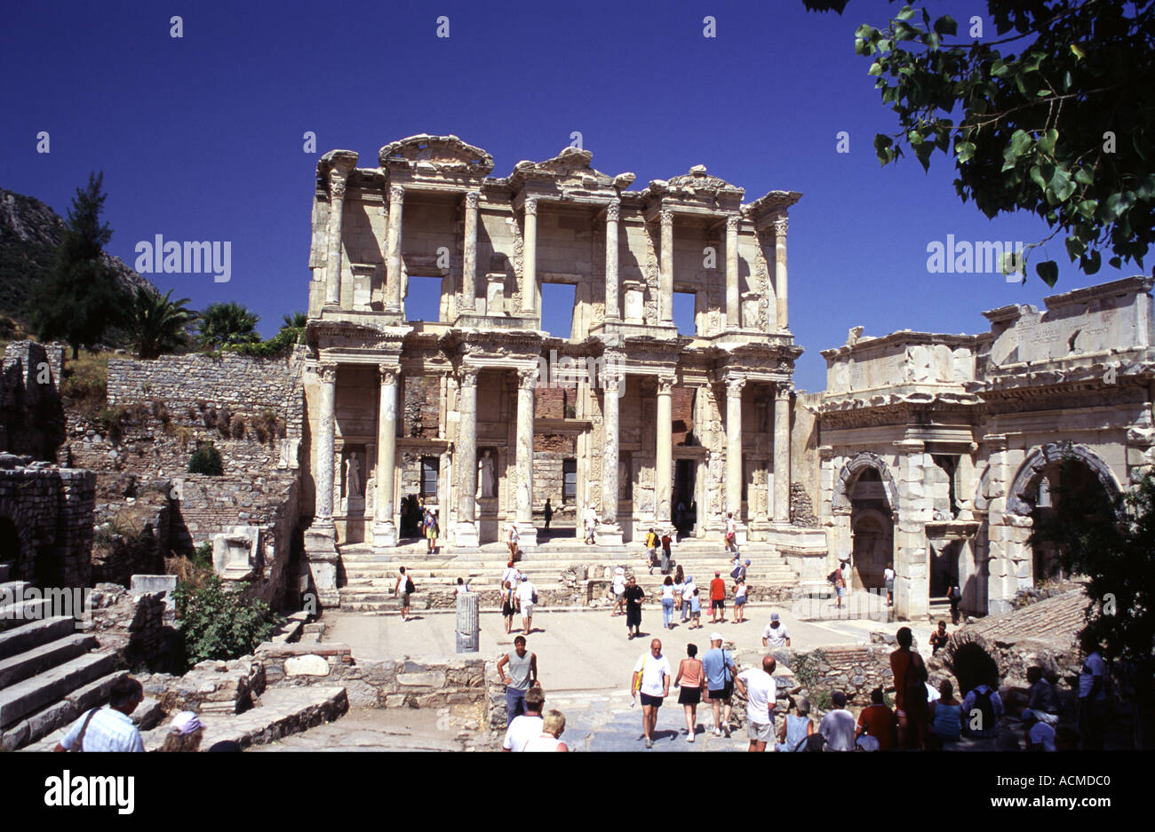 The Library of Celsus Ephesus Turkey Stock Photo - Alamy