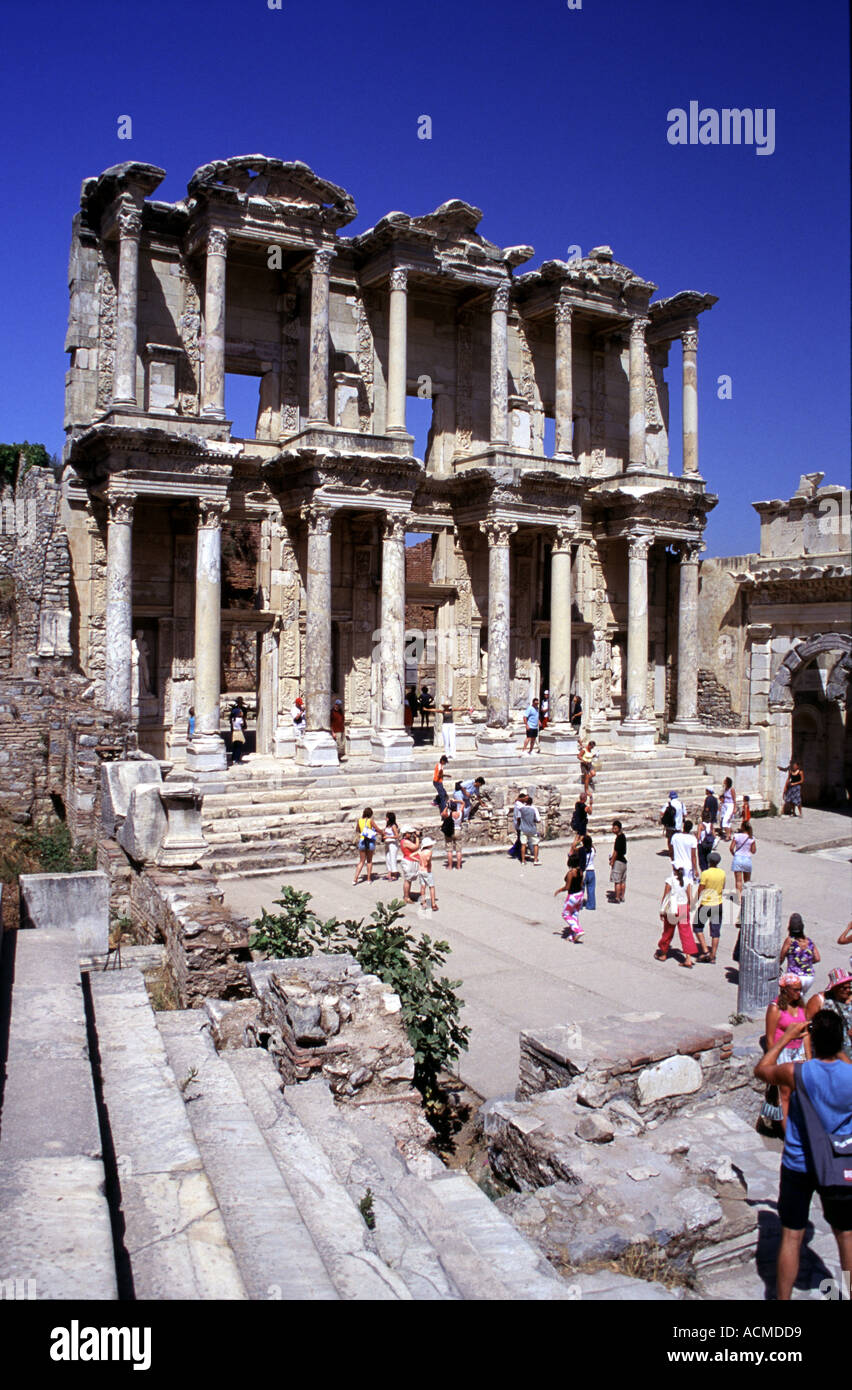 The Library of Celsus Ephesus Turkey Stock Photo - Alamy