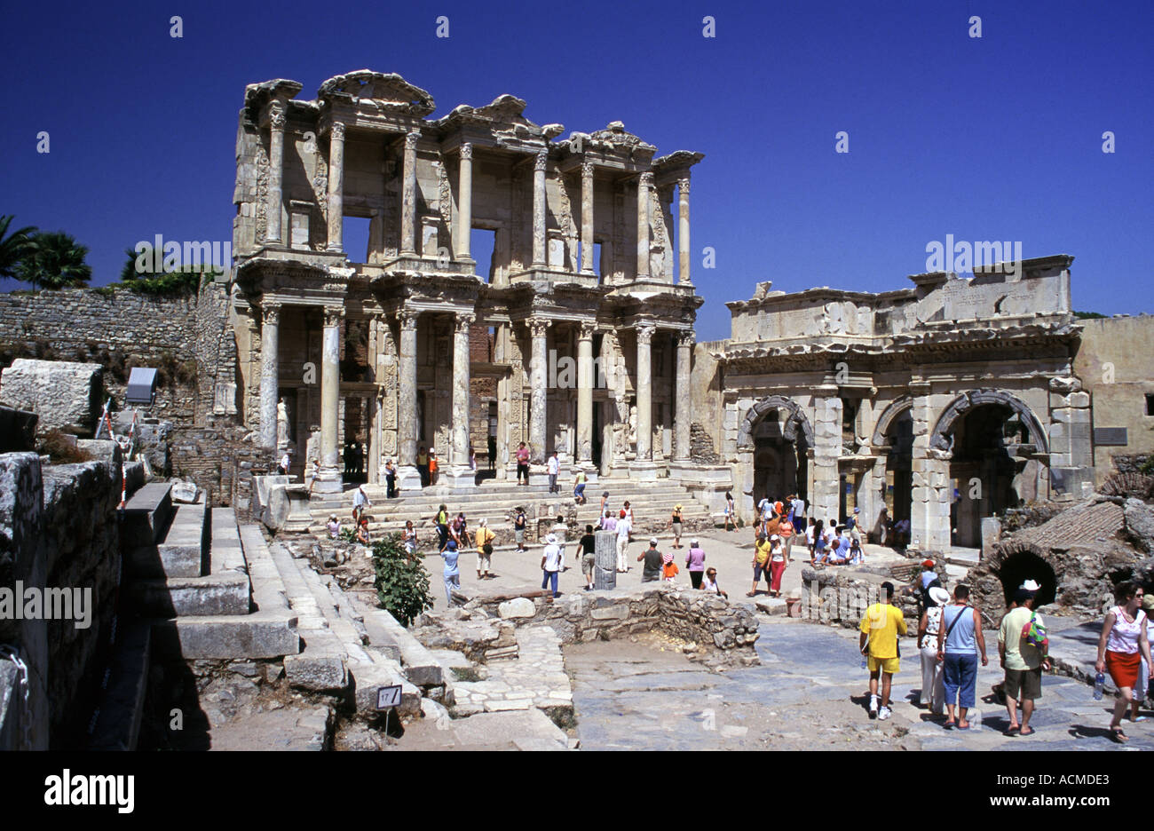 The Library of Celsus Ephesus Turkey Stock Photo - Alamy