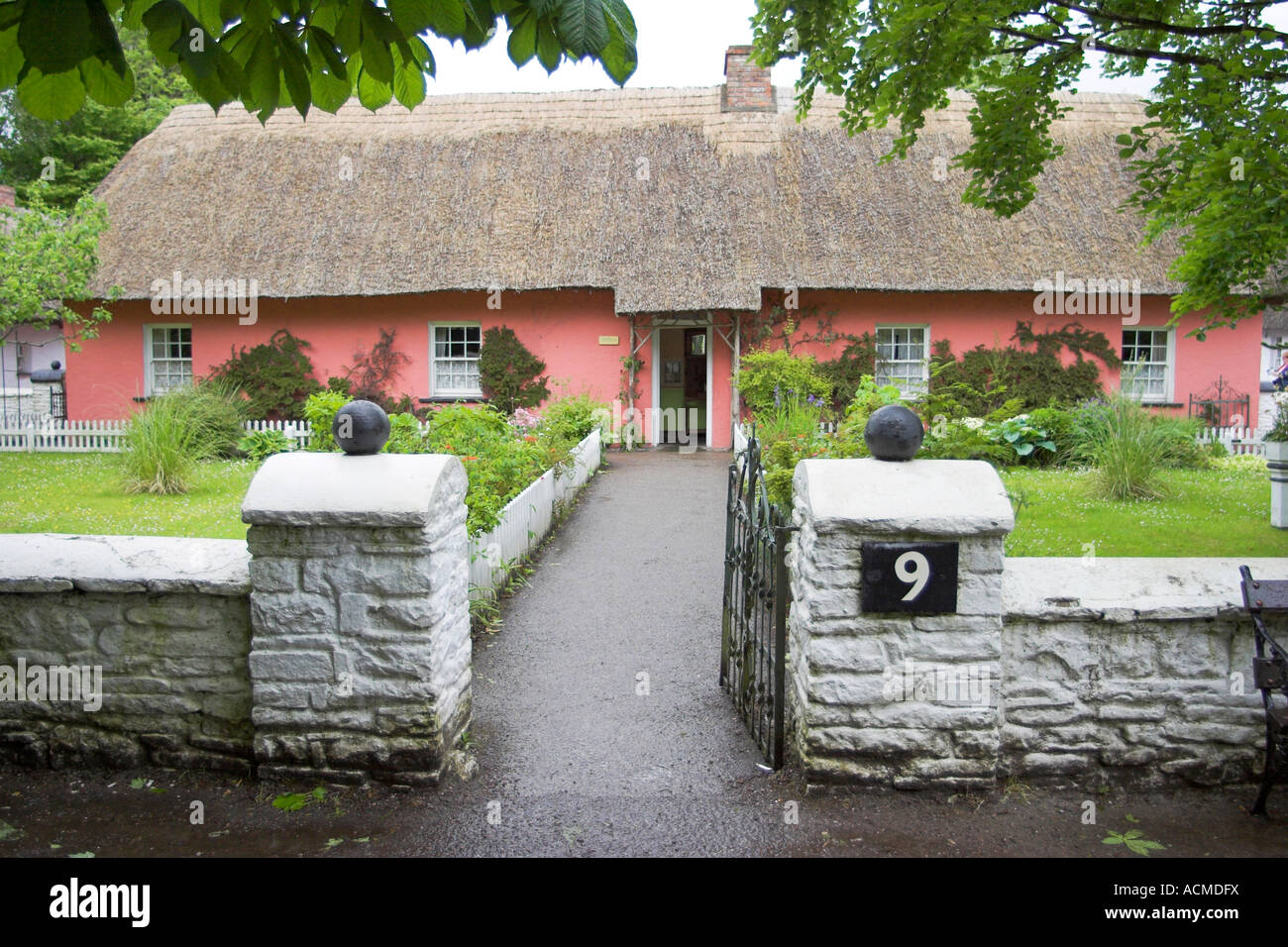 Golden Vale Farmhouse at Bunratty Folk Park Co Clare Ireland Stock ...