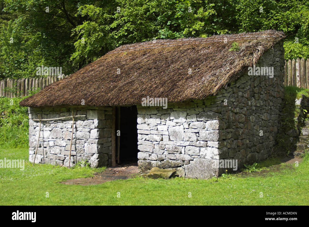 A reconstructed house inside the Ring Fort a 5th 12th century ...
