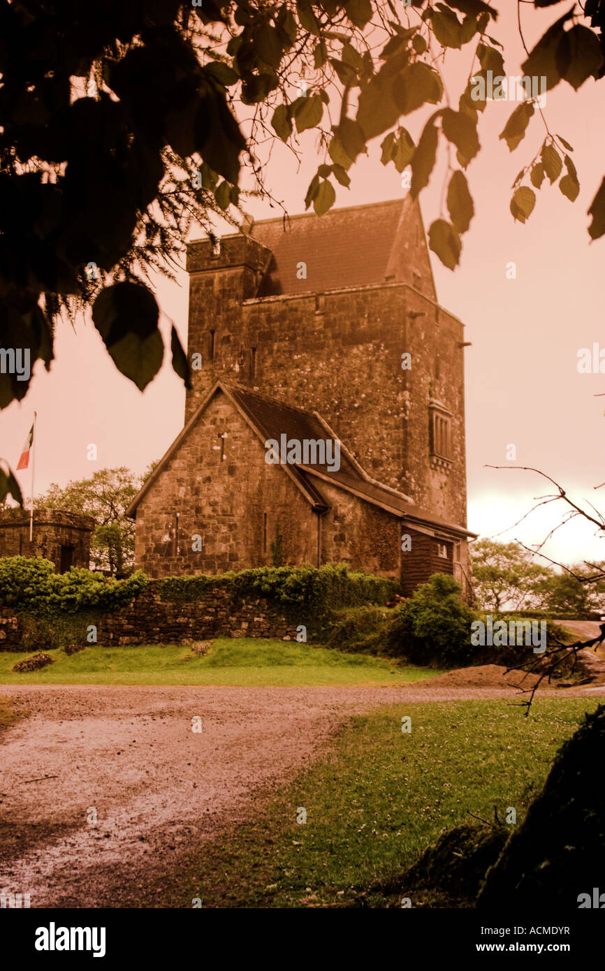 The Castle Craggaunowen near Quin Co Clare Ireland Stock Photo - Alamy