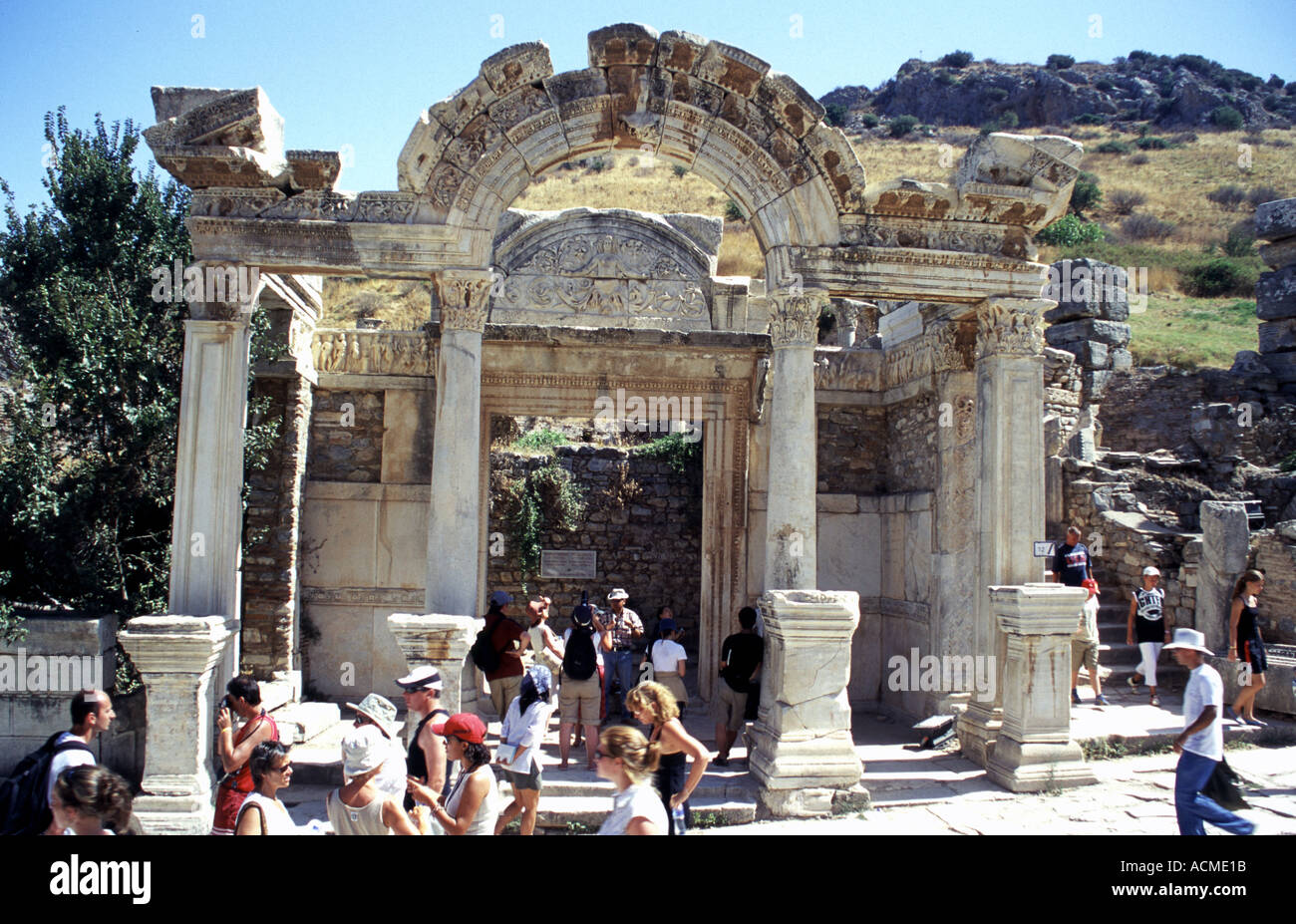 Temple of Hadrian Ephesus Turkey Stock Photo - Alamy
