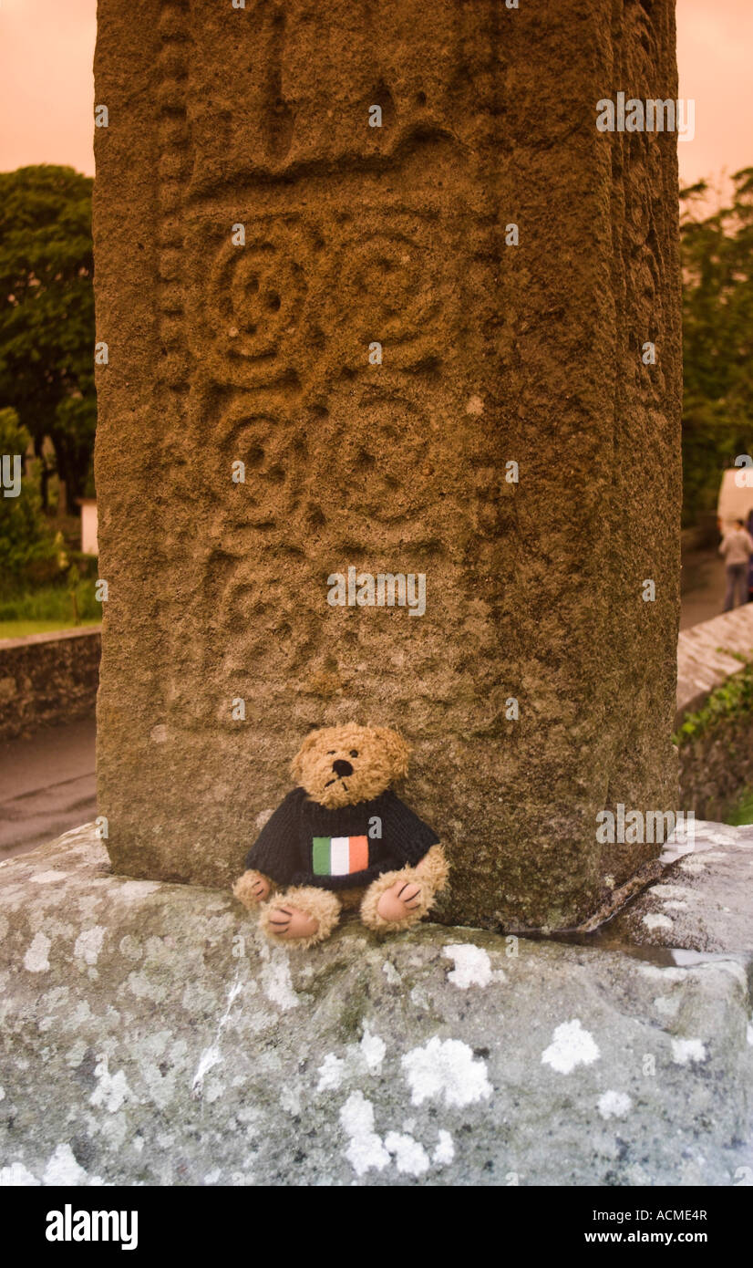 Blarni an Irish teddy bear at the High Cross Drumcliffe Stock Photo - Alamy