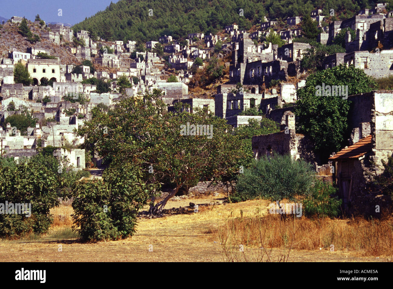 Abandoned village of Kayakoy Turkey Stock Photo - Alamy