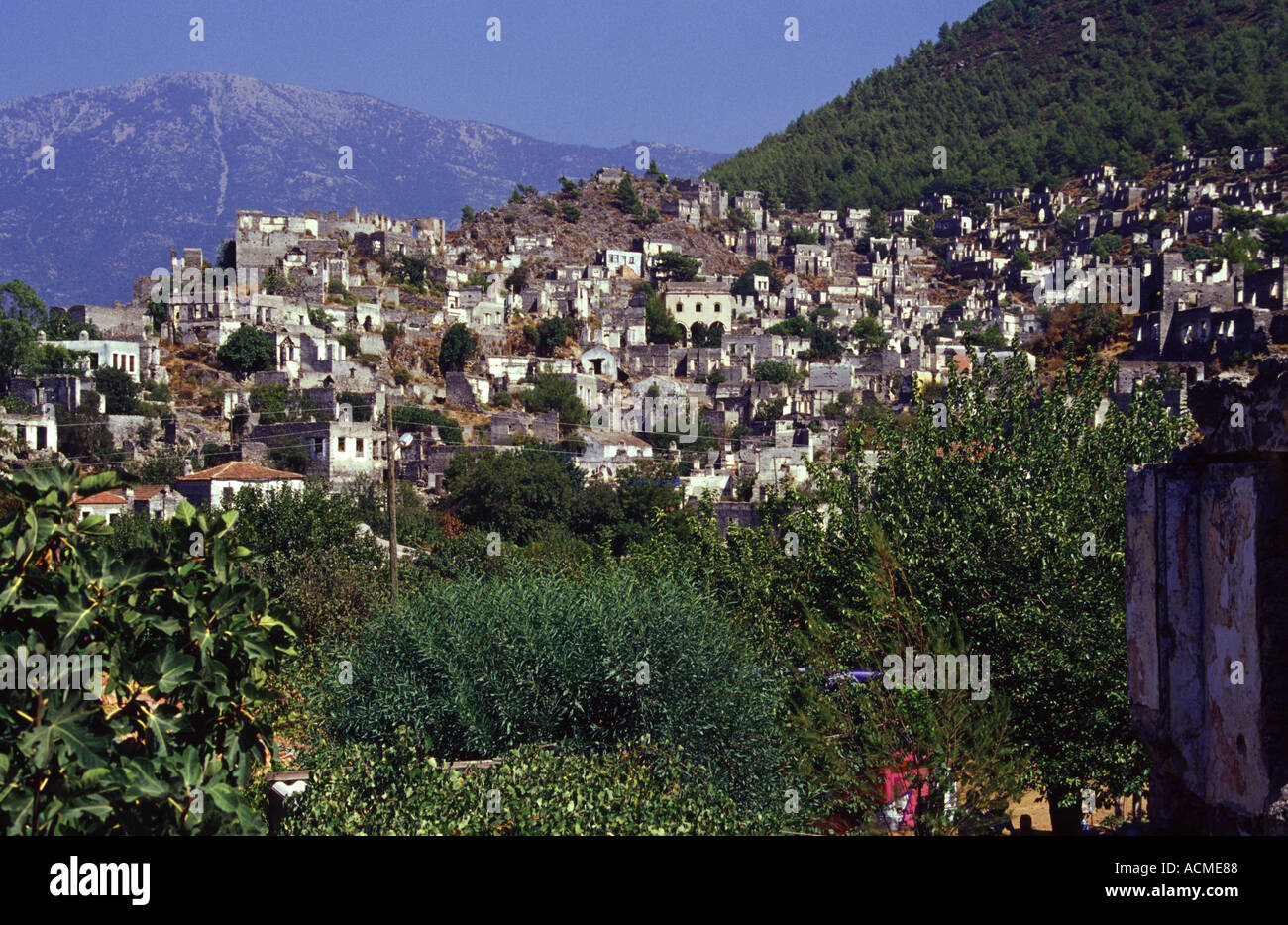 Abandoned village of Kayakoy Turkey Stock Photo - Alamy
