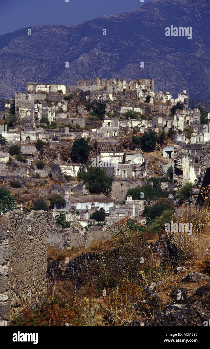 Abandoned village of Kayakoy Turkey Stock Photo - Alamy