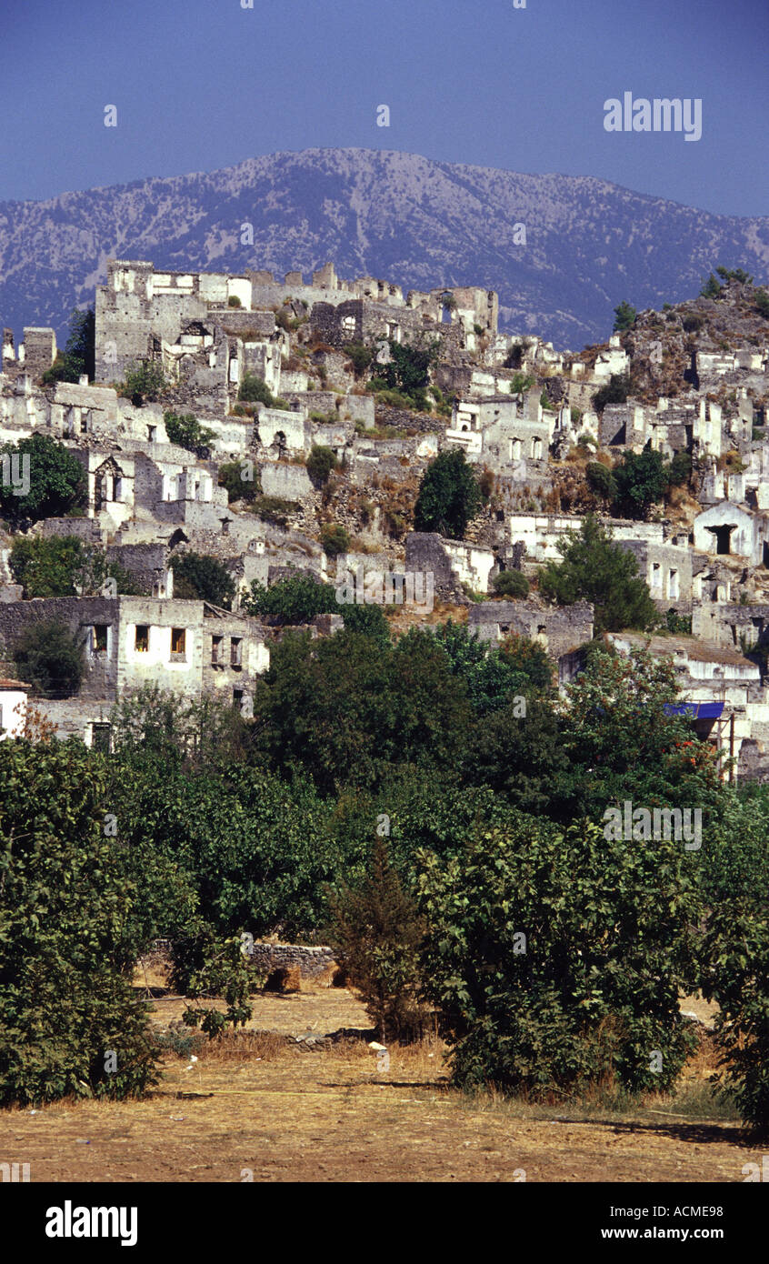 Abandoned village of Kayakoy Turkey Stock Photo - Alamy