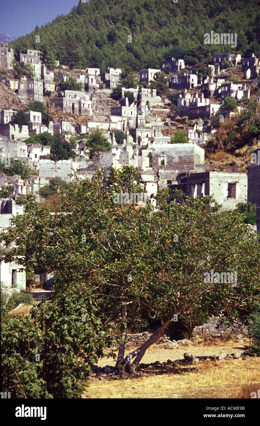 Abandoned village of Kayakoy Turkey Stock Photo - Alamy