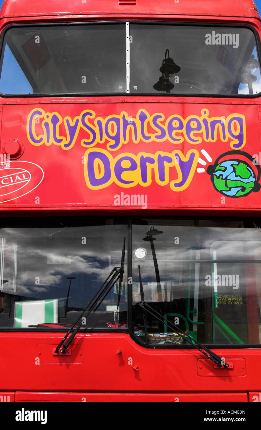 Derry Sightseeing bus Front of a City sightseeing bus Derry Co ...