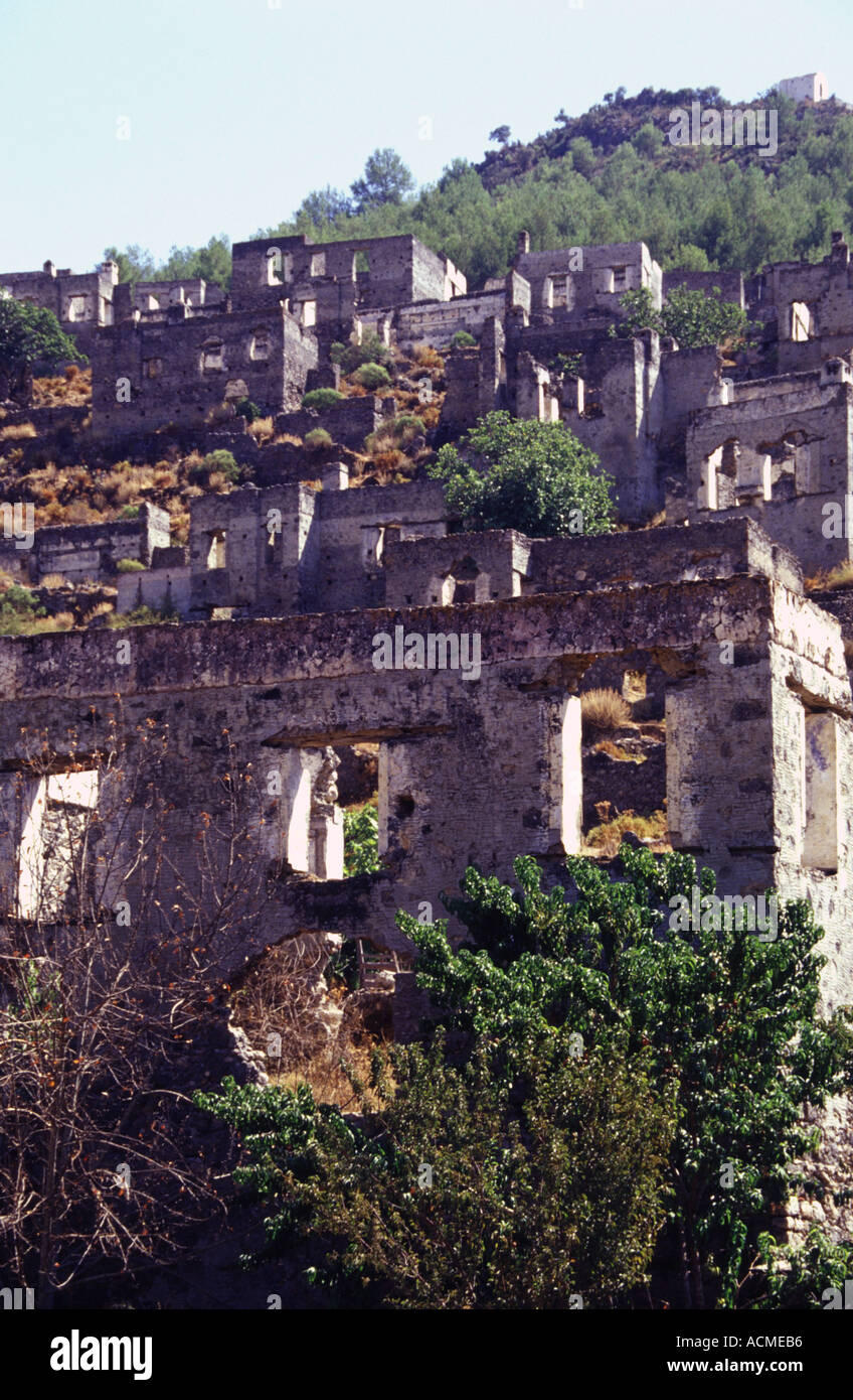 Abandoned village of Kayakoy Turkey Stock Photo - Alamy