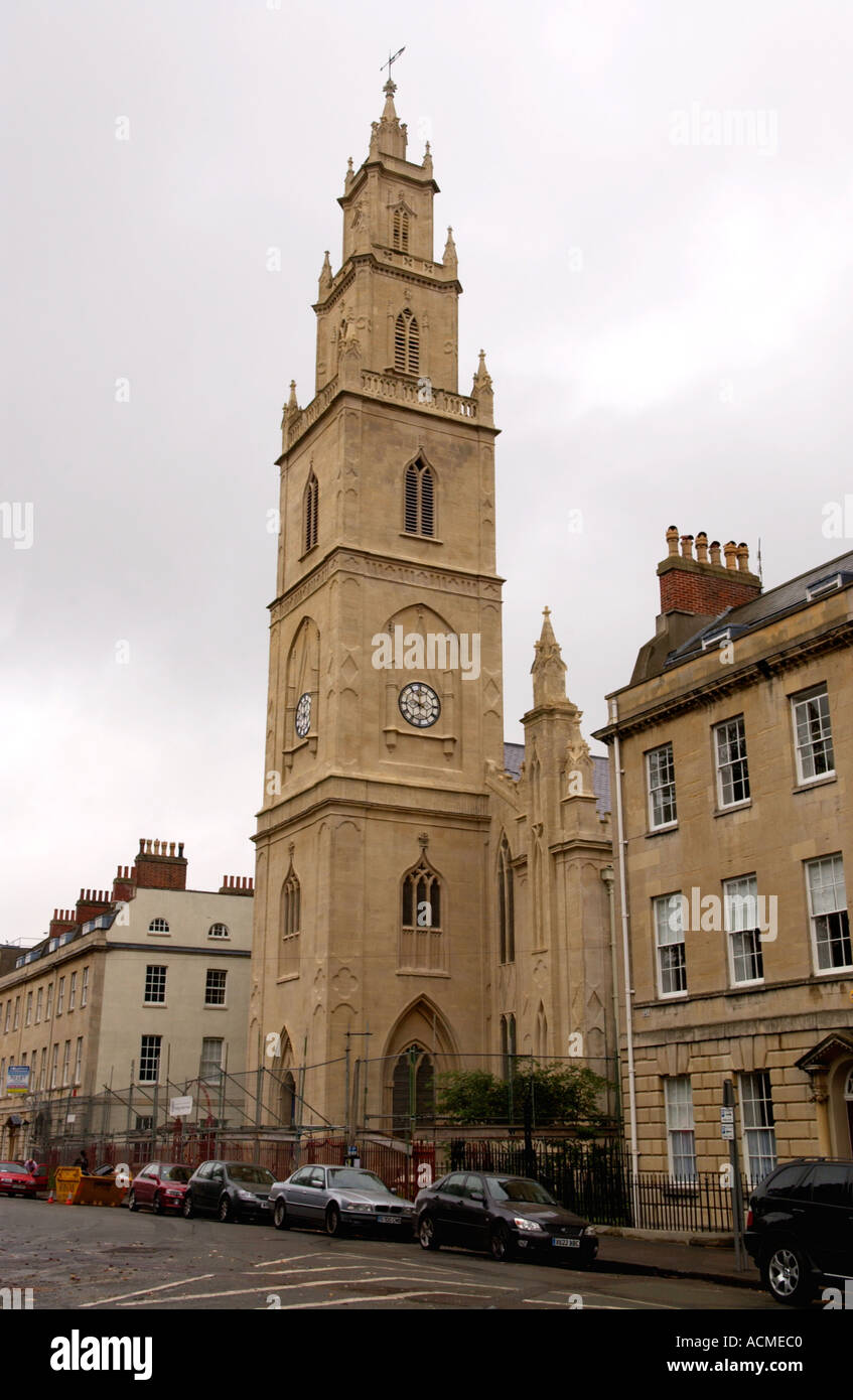 Restored exterior of St Paul's Georgian church in Portland Square St ...