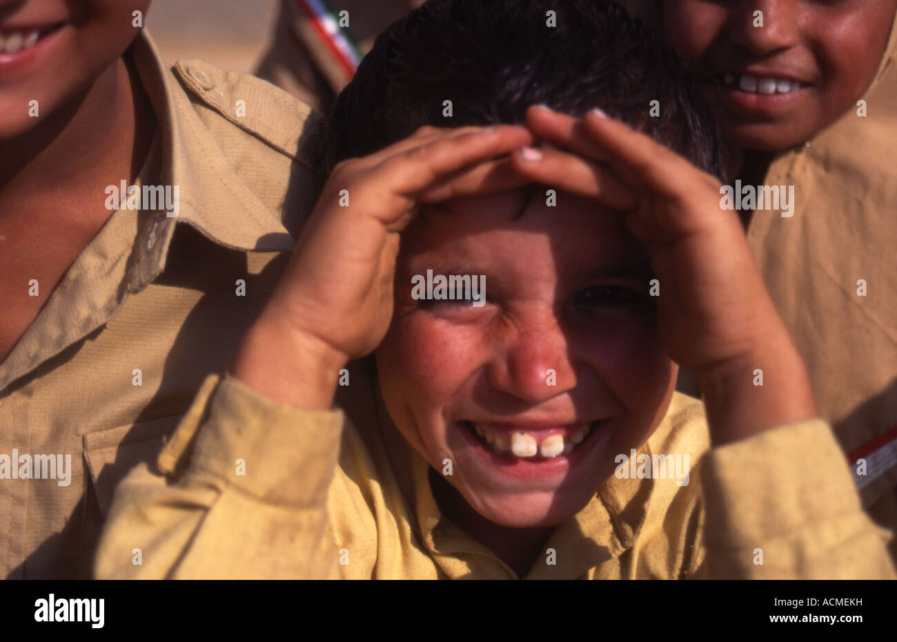 Smiling schoolboy Pakistan Stock Photo - Alamy