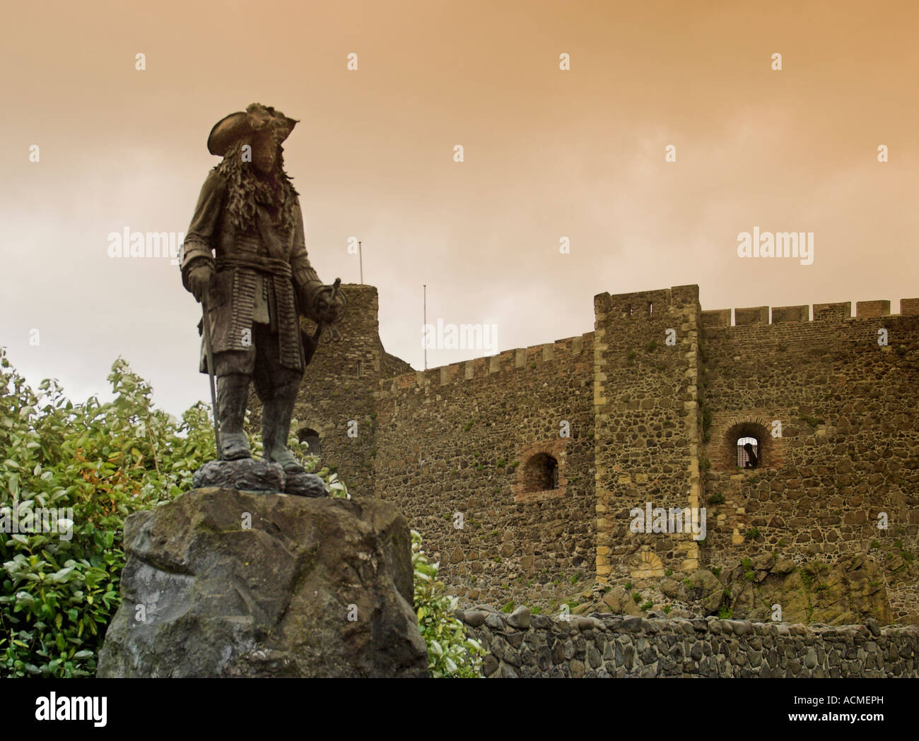 Statue of William III Statue is outside Carrickfergus Castle ...