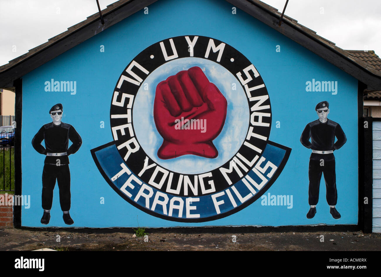UYM Mural Shankill Parade off Shankill Road Belfast County Antrim ...