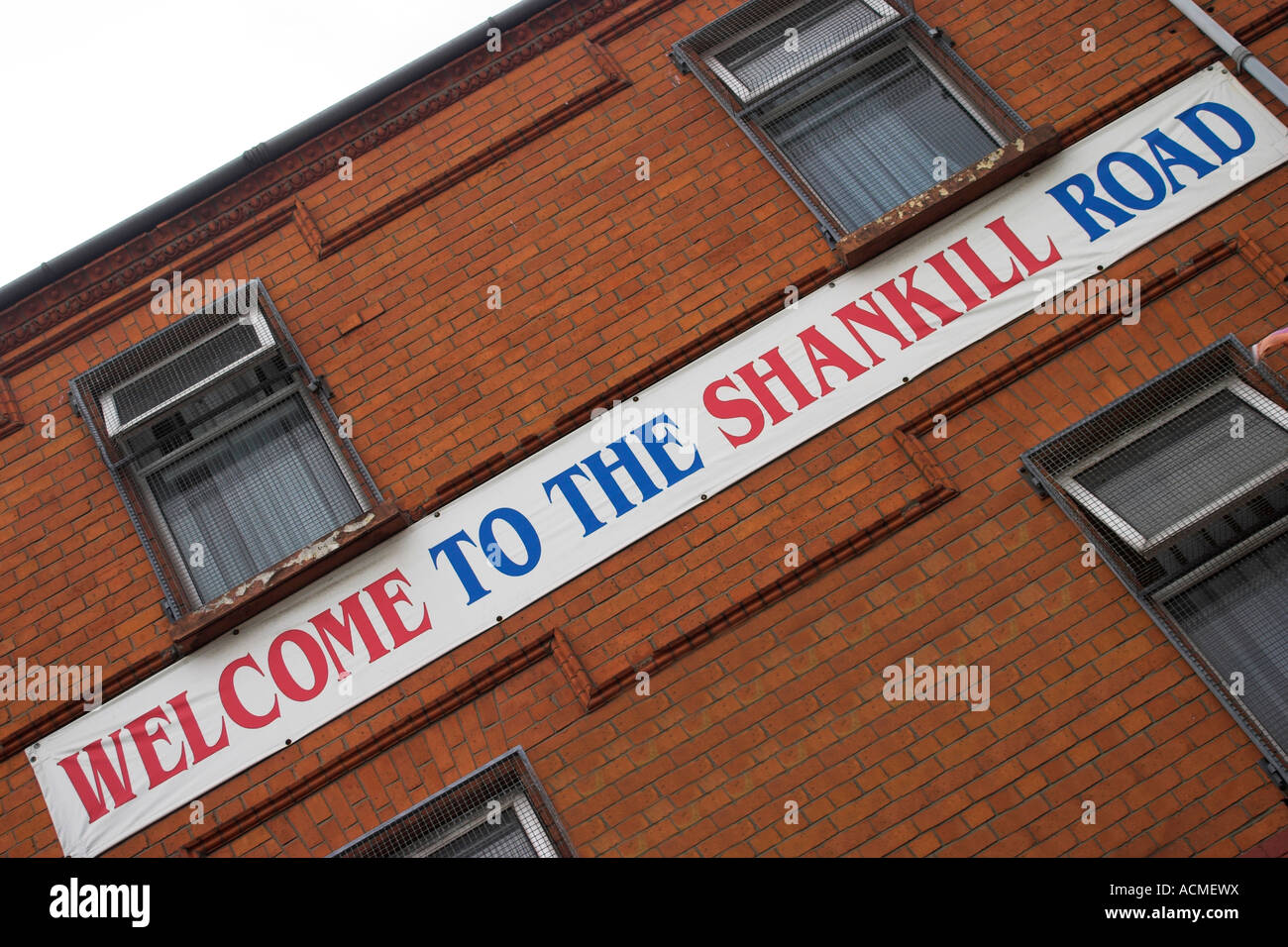 Welcome to the Shankill Road Banner hanging in Spier s Place Shankill ...