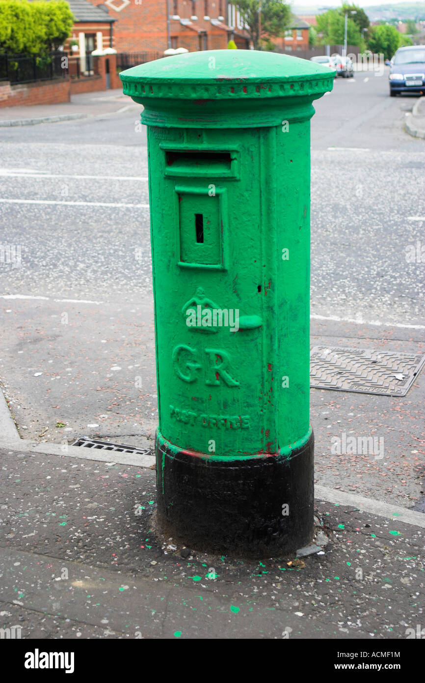 Green Royal Mail Post Box A red royal mail post box in the Republican ...