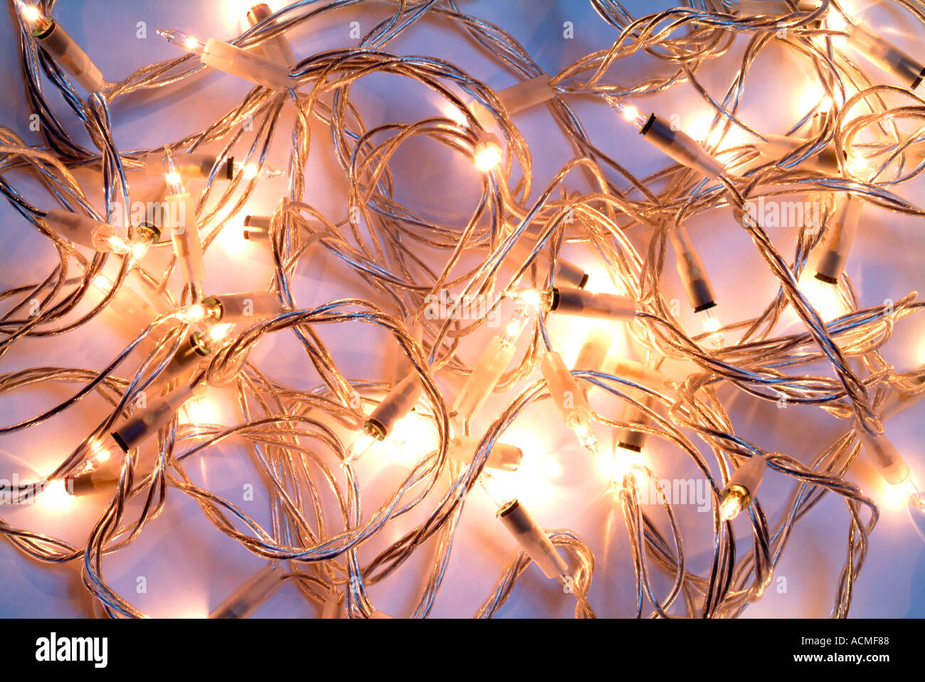 Christmas fairy lights Stock Photo - Alamy