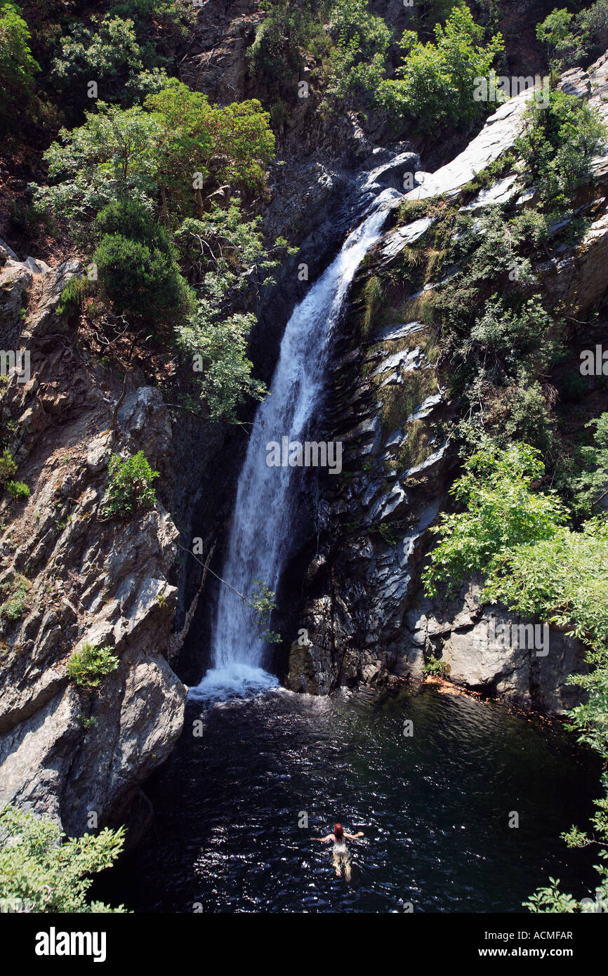 GREECE NORTH EAST AEGEAN ISLANDS SAMOTHRAKI THE FONIAS RIVER GORGE AND ...