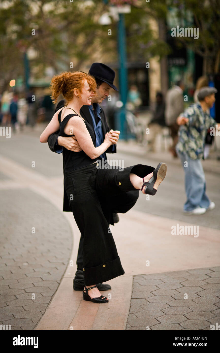 Salsa dancing at Third Street Promenade Santa Monica Los Angeles County ...