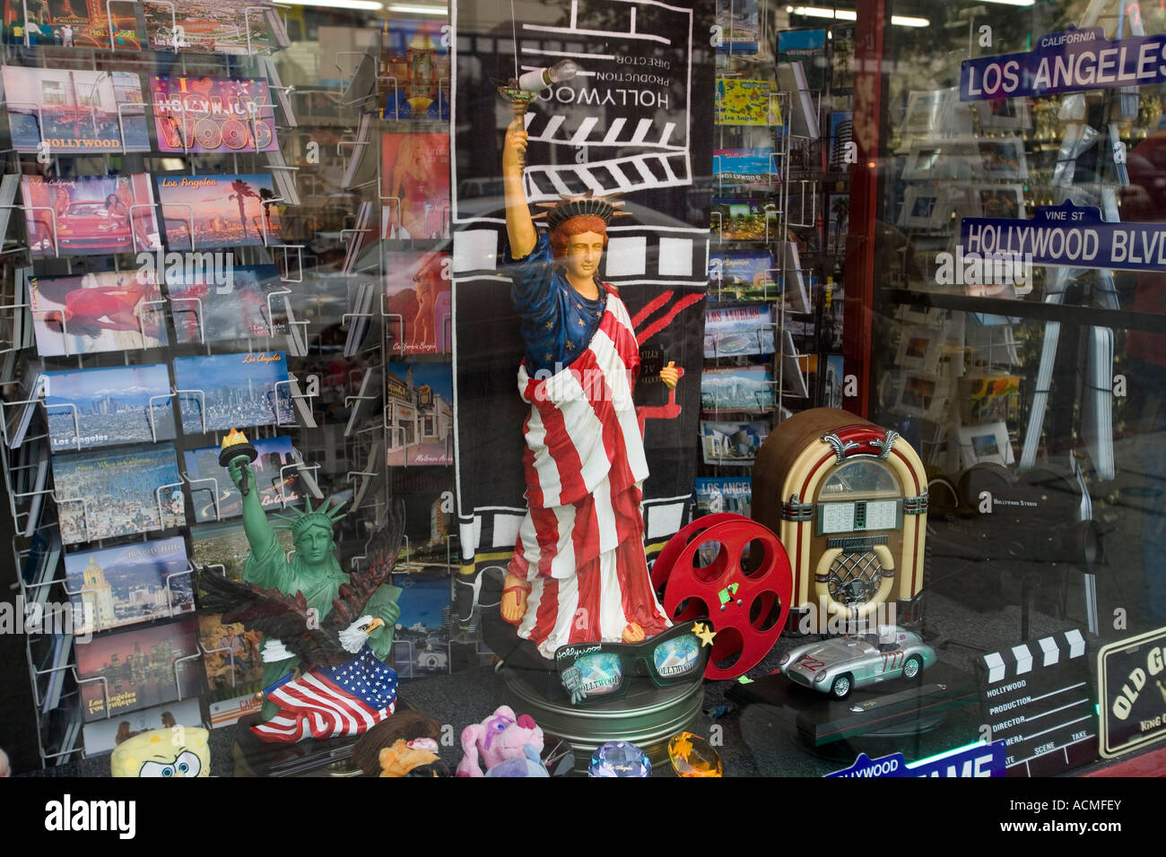 Gift shop window Hollywood Blvd Hollywood Los Angeles County California ...