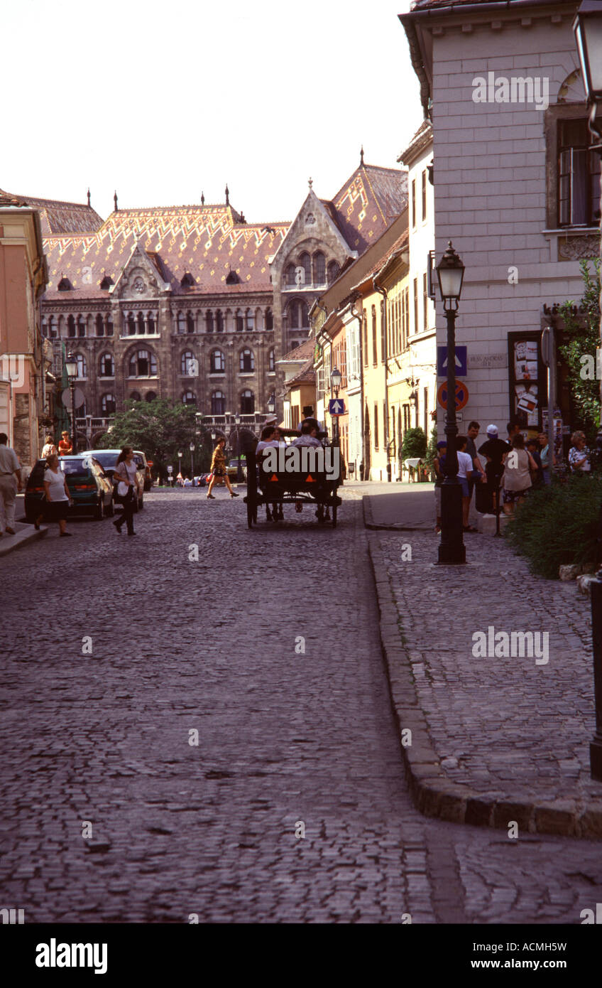 medieval streets of Buda Stock Photo - Alamy