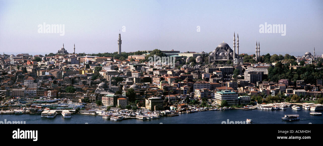 Panoramic Istanbul skyline Stock Photo - Alamy