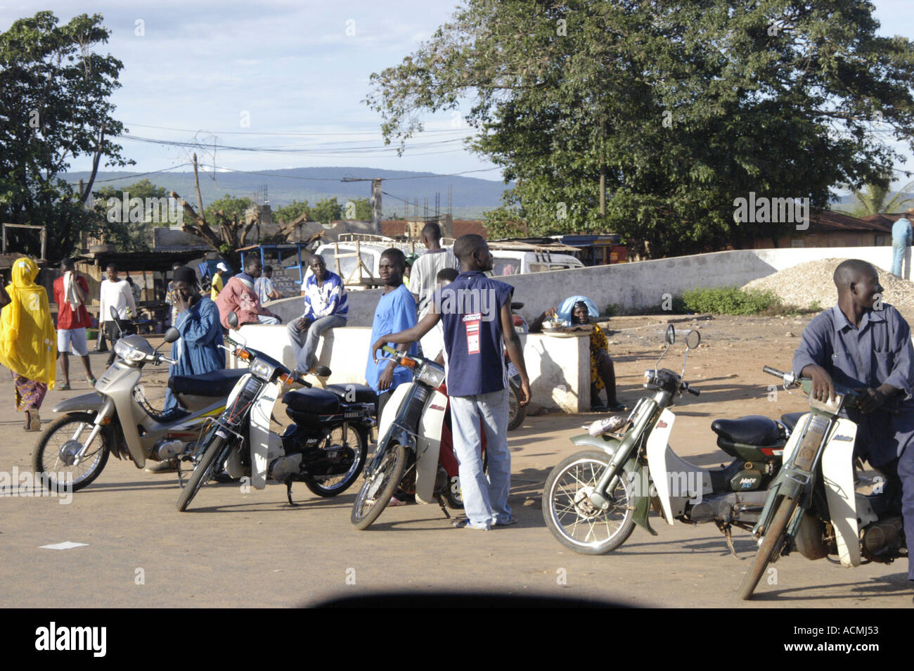 Moto motorcycle taxis Togo West Africa Stock Photo - Alamy