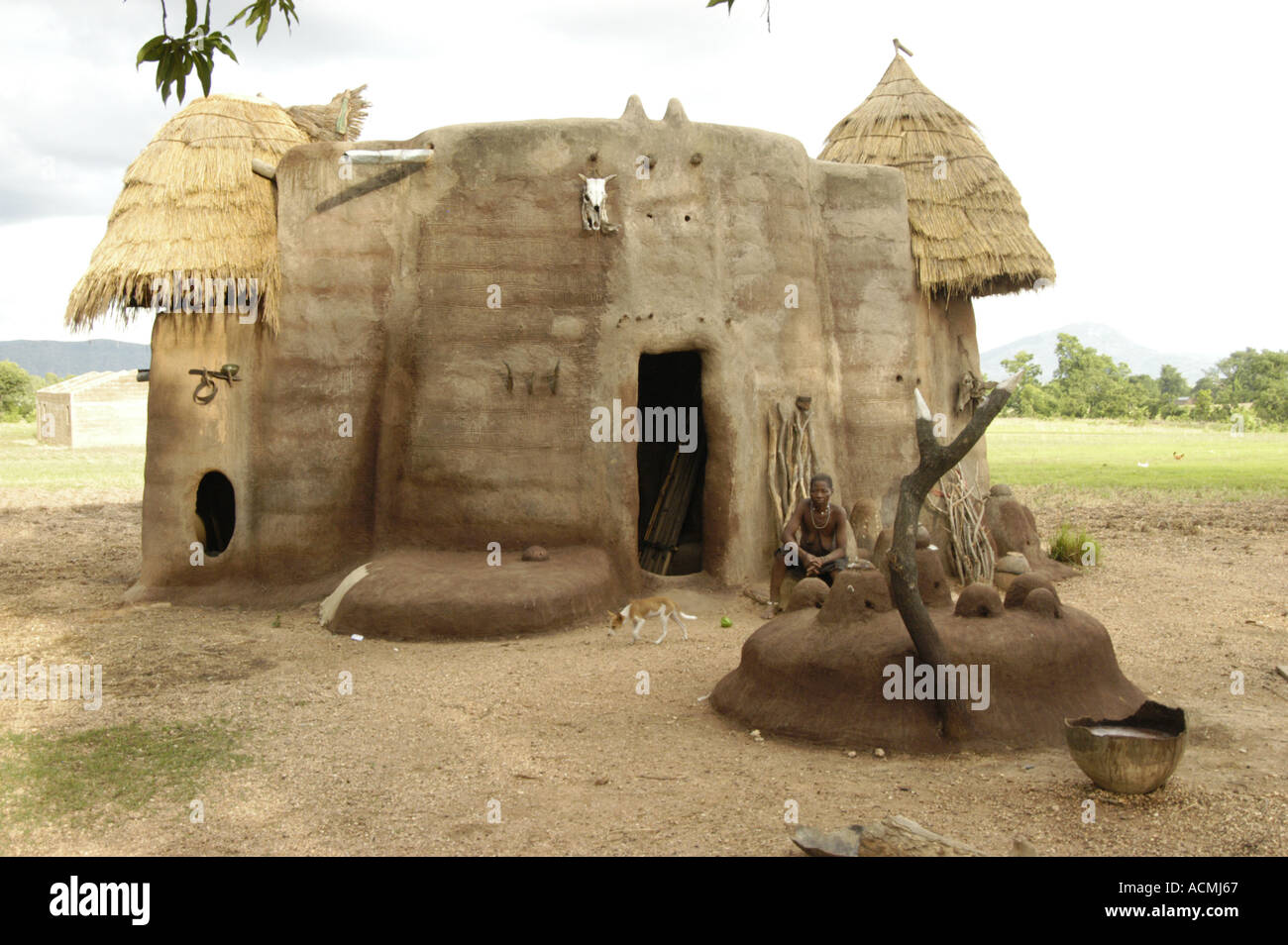 Tata fortified house Nadoba Togo West Africa Stock Photo - Alamy