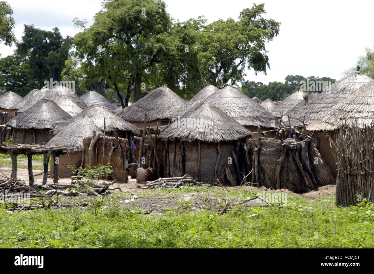 Traditional houses Ghana West Africa Stock Photo - Alamy