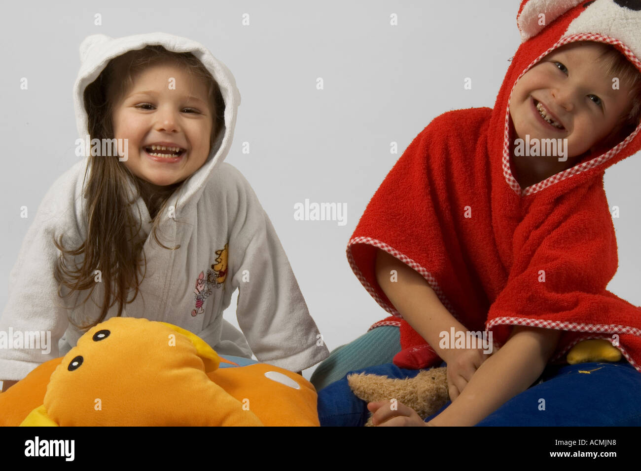 Two children in masques Stock Photo - Alamy