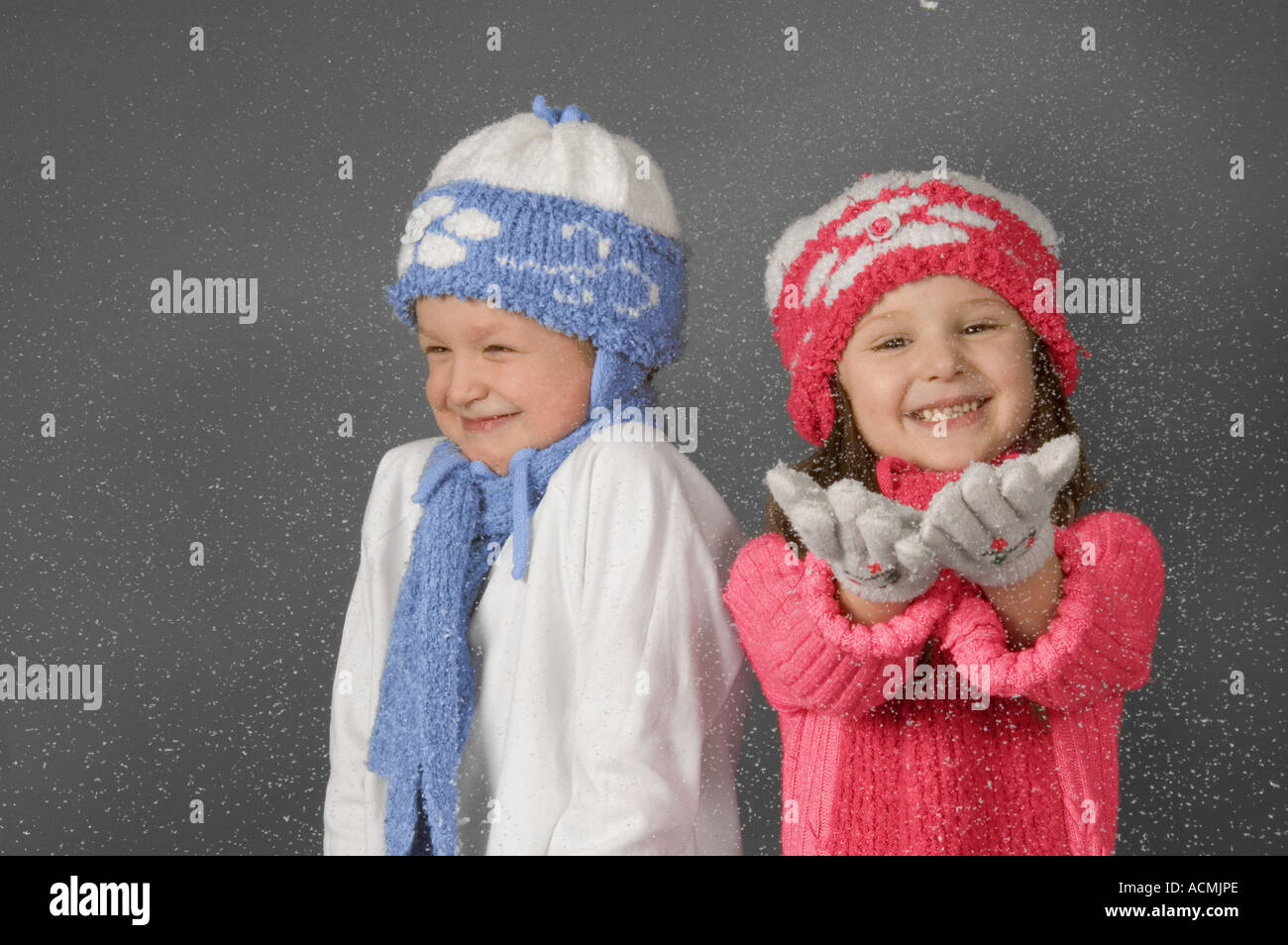 Two smiling children Stock Photo - Alamy