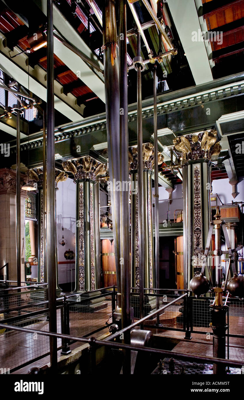 Papplewick Victorian Water Pumping Station. Inside of Engine House ...