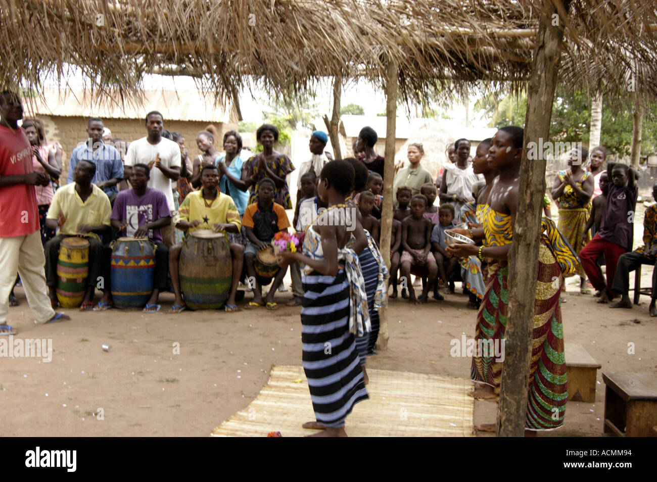 Welcome ceremony Ewe Tribe Togo West Africa Stock Photo - Alamy