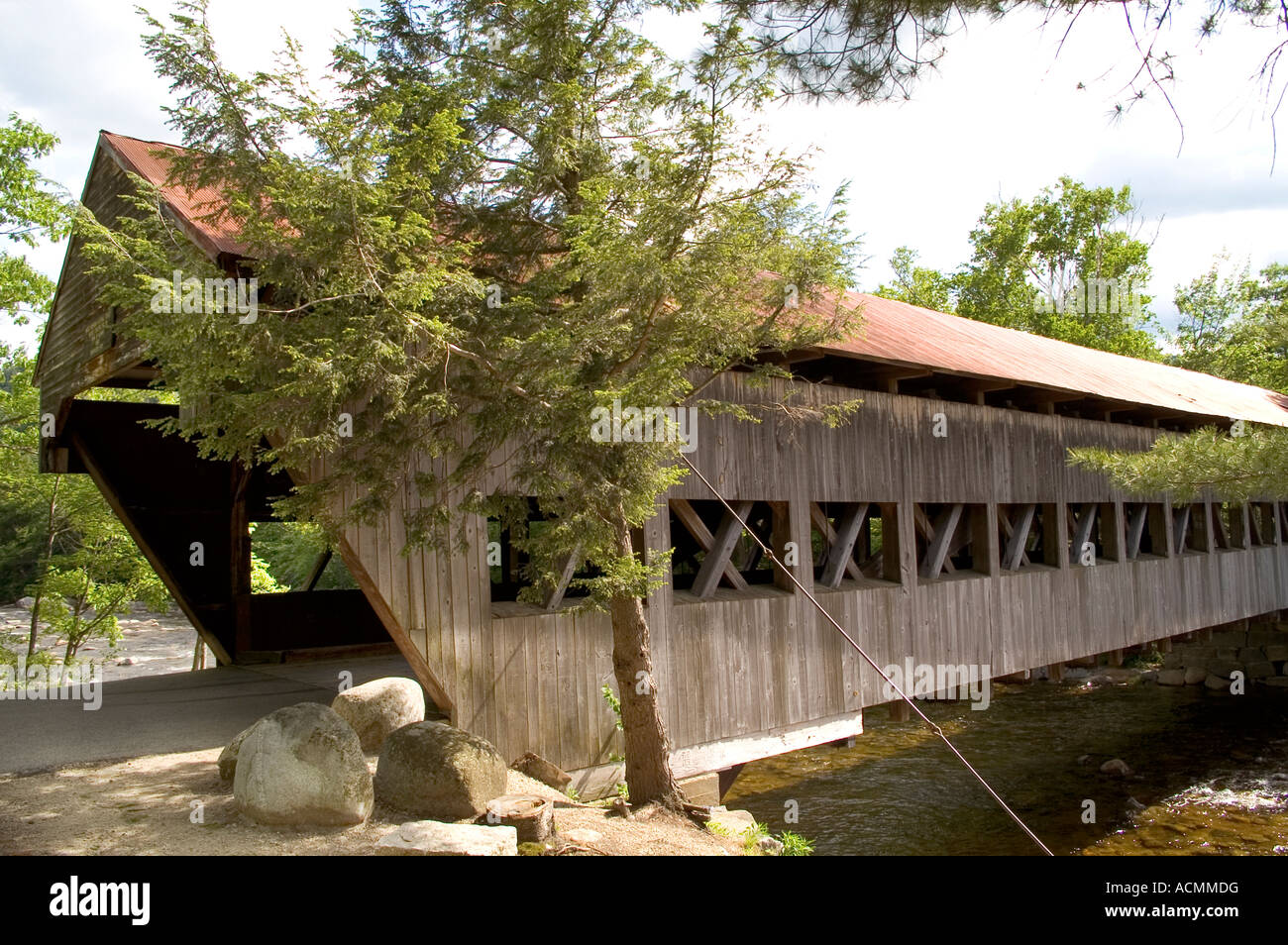 The Albany covered bridge Stock Photo - Alamy
