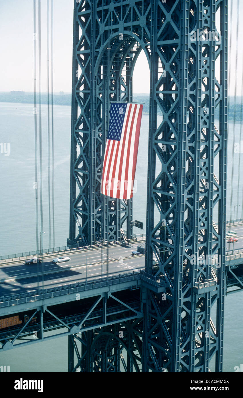 George washington bridge flag hi-res stock photography and images - Alamy