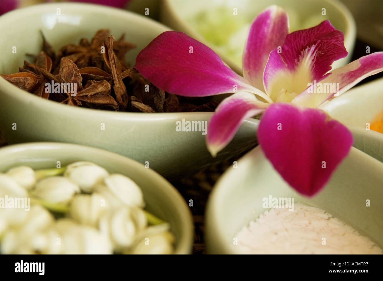 ingradient for a massage Stock Photo - Alamy