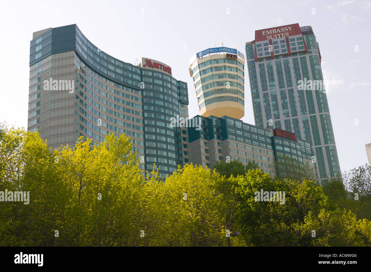 High Rise Hotels Niagara Falls Ontario Canada Stock Photo - Alamy