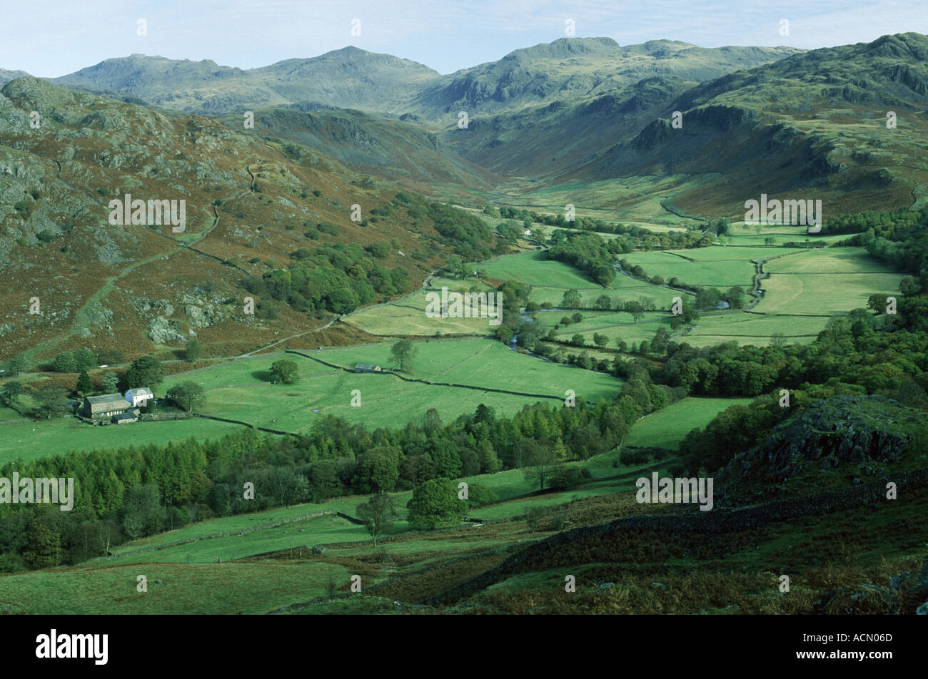 The Esk Valley Lake District Cumbria England UK Stock Photo - Alamy