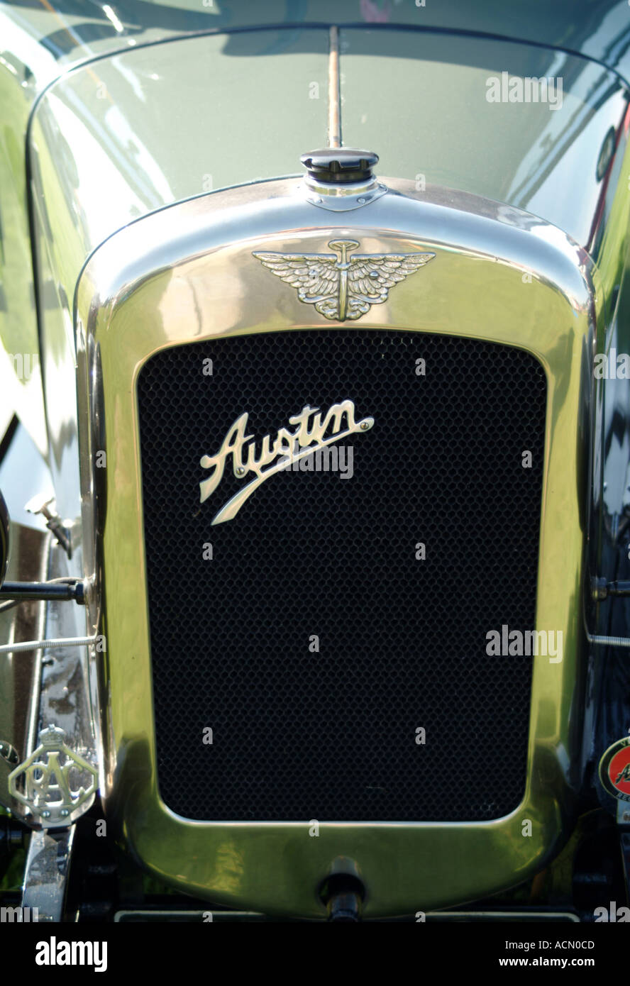 Austin seven car radiator grill Stock Photo - Alamy