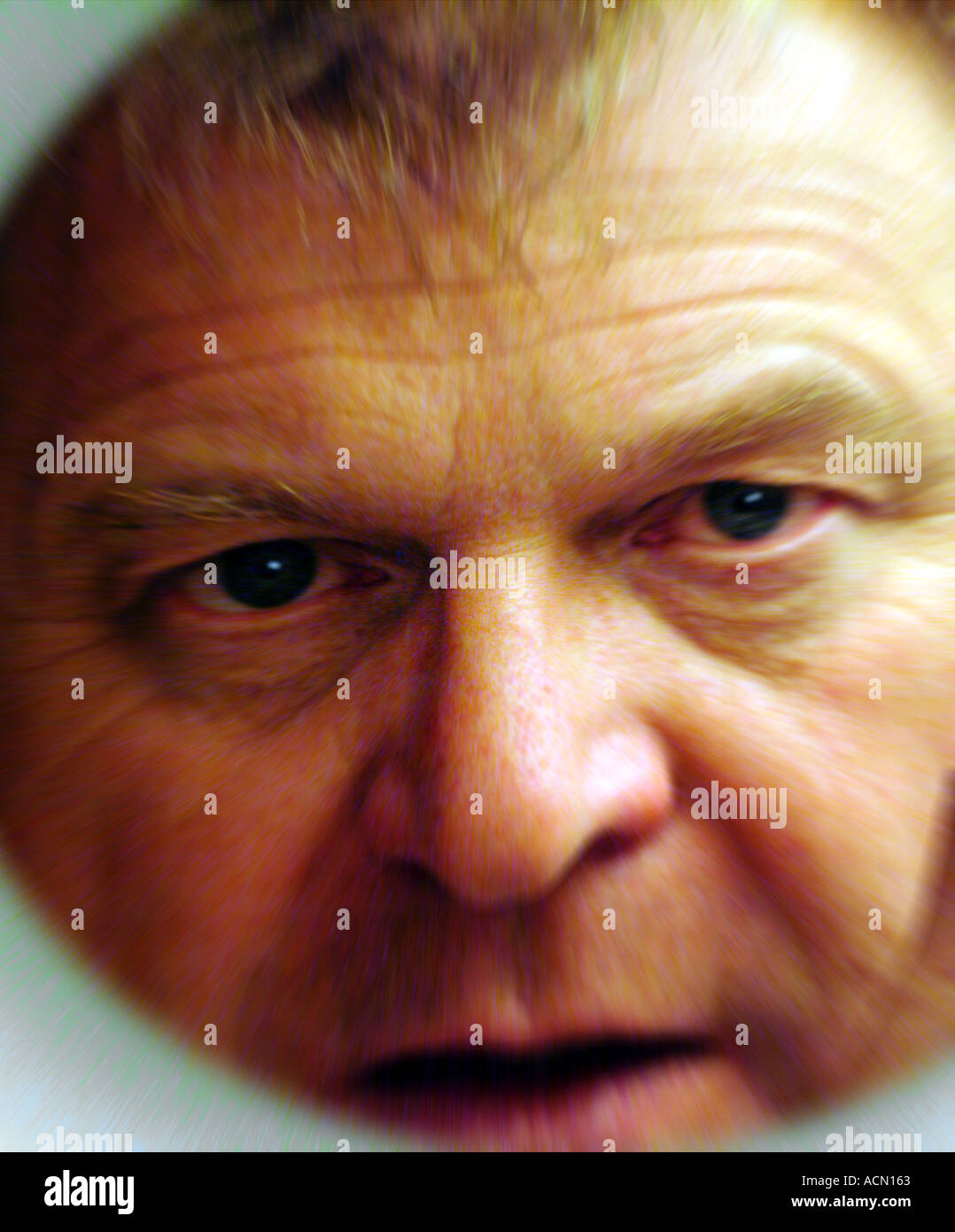 Unnerving portait of middle aged man Stock Photo - Alamy