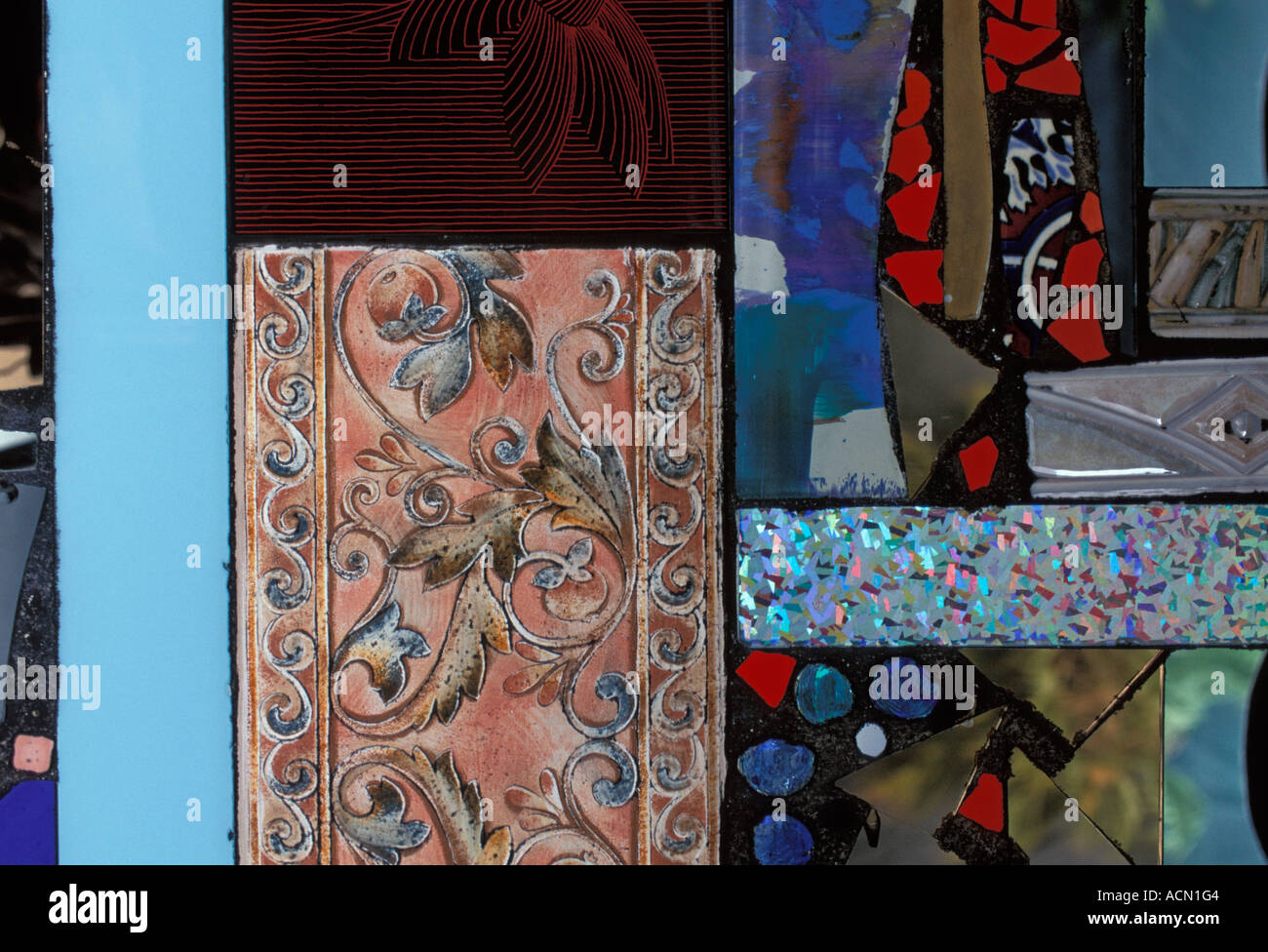 Tiles on a store front in Santa Monica Los Angeles California United ...