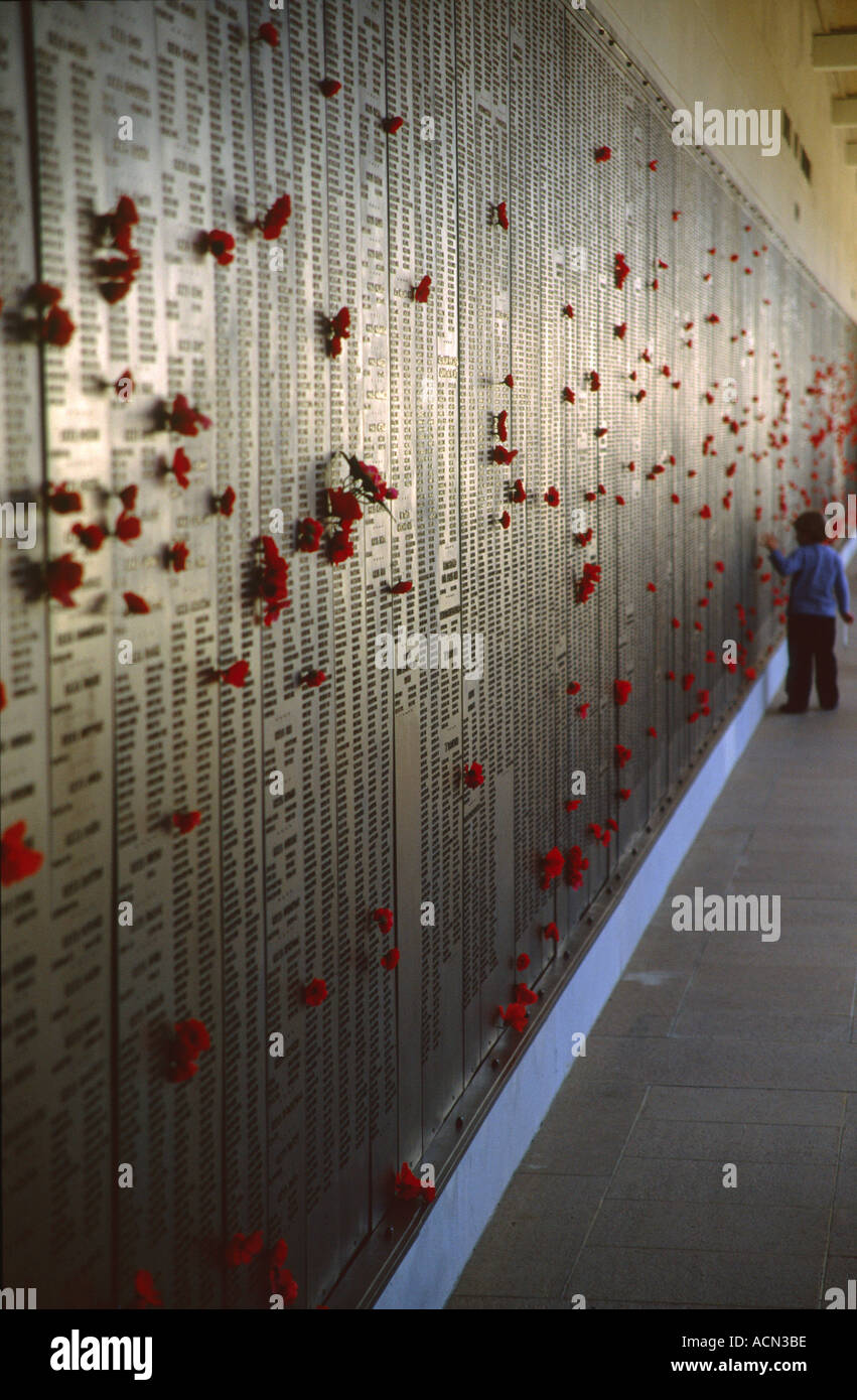 Memorial wall at Australian War Memorial Canberra Australia Stock Photo ...