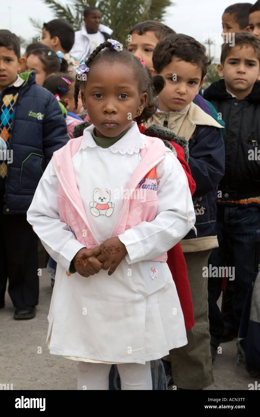 Tripoli, Libya. School Children, Afro-Artab Girl Stock Photo - Alamy