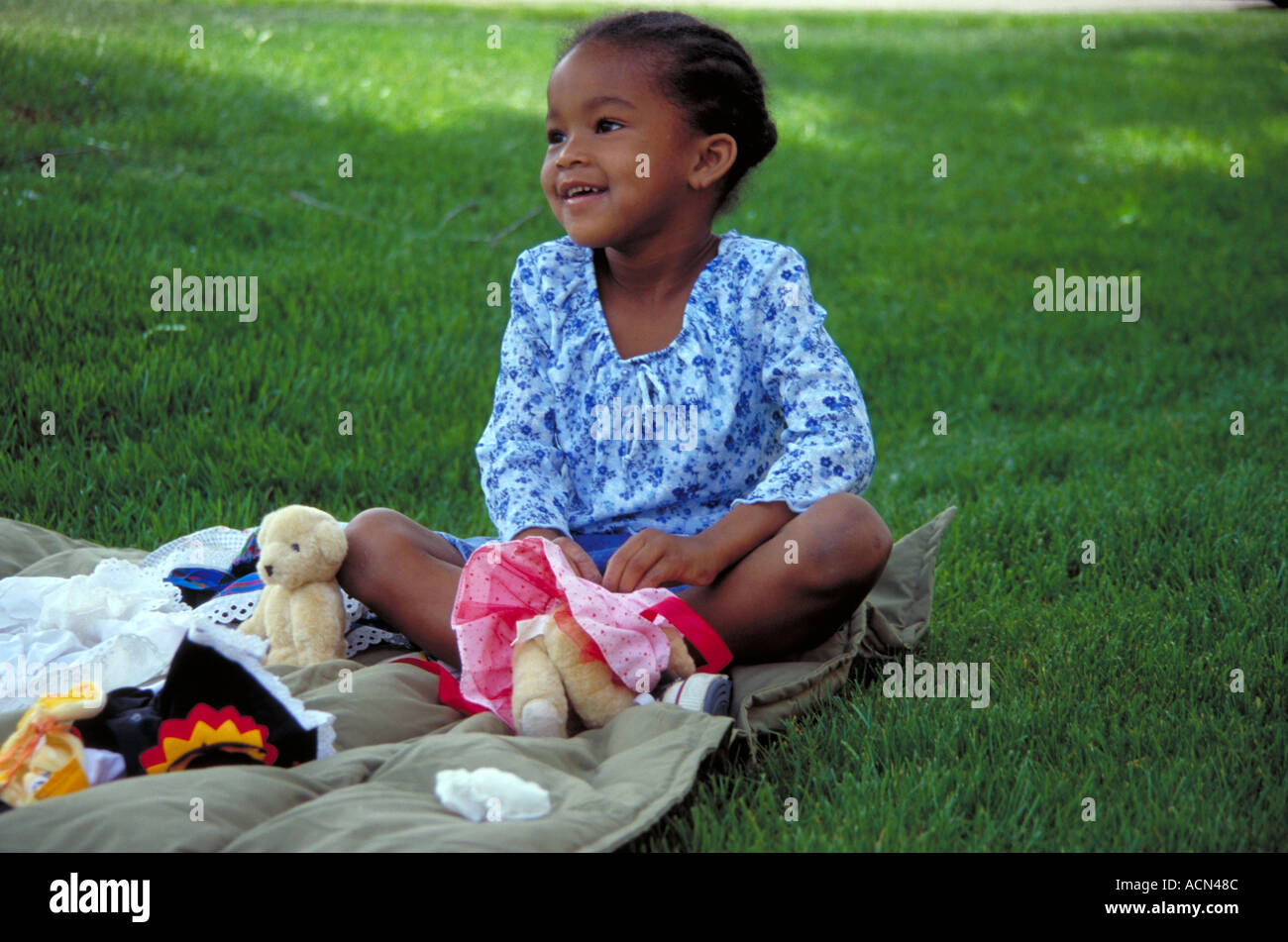 Black Child playing Stock Photo - Alamy
