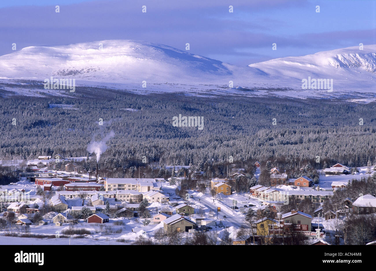 Village of Funäsdalen, Härjedalen, Sweden Stock Photo - Alamy