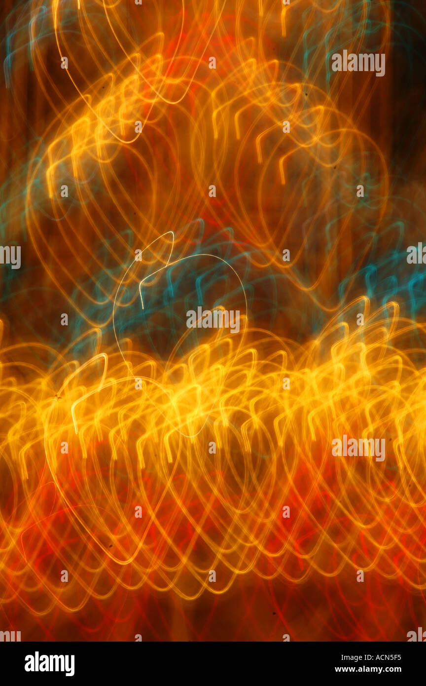 Spinning fairground ride lights dsc 2351 Stock Photo - Alamy