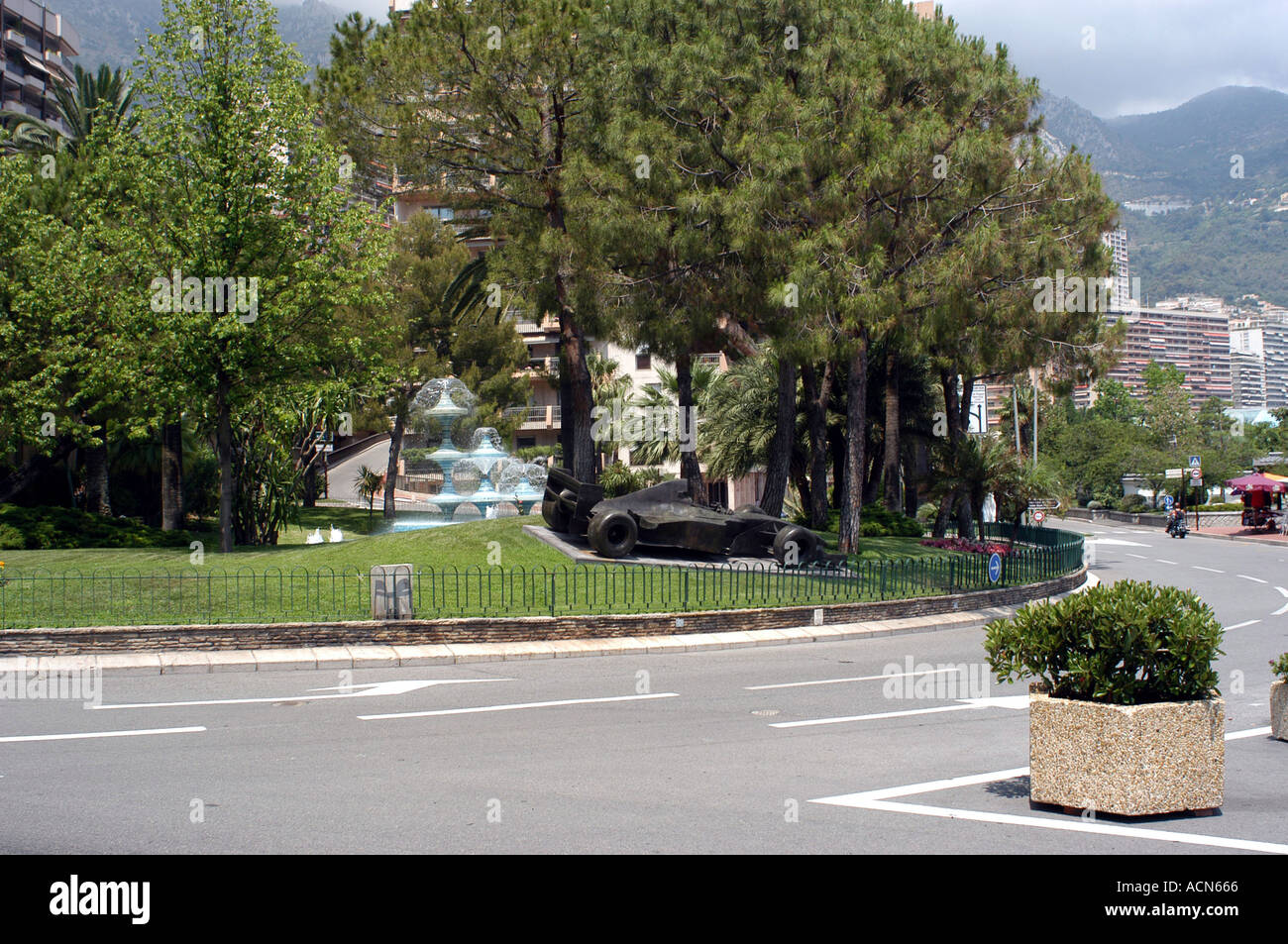 The Seafront road, Monaco. Part of the Grand Prix circuit Stock Photo ...