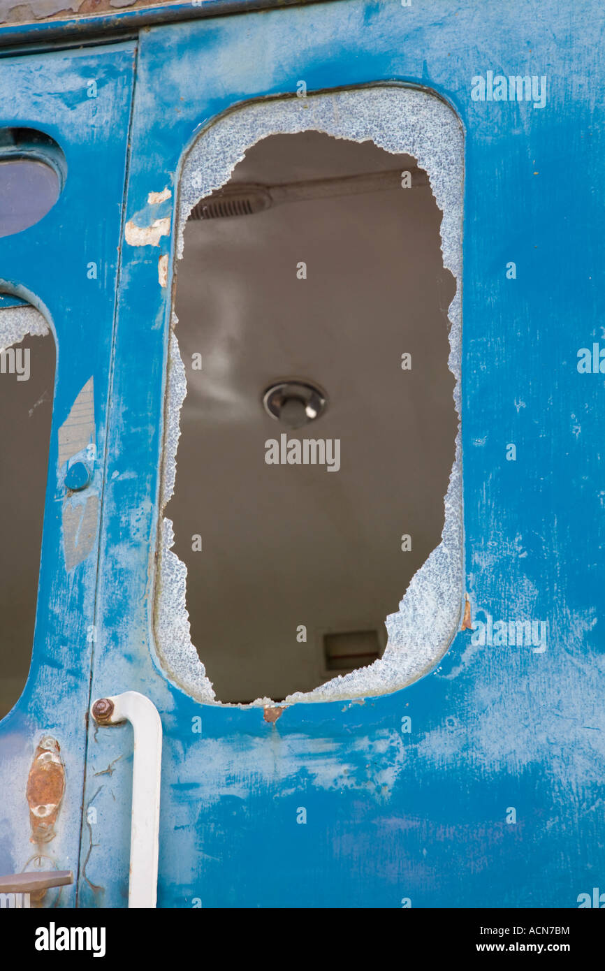 Broken train windows hi-res stock photography and images - Alamy